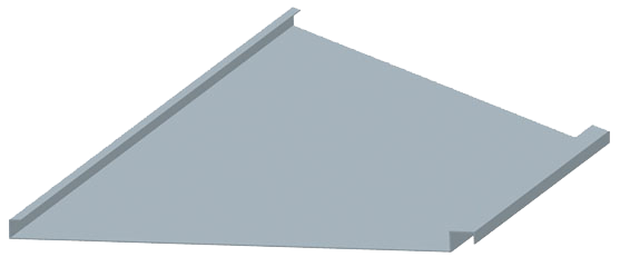 Double-folded edge sheet metal roofing - Tišma